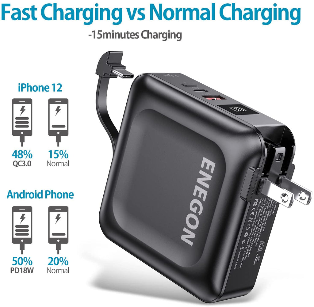 Power bank with AC outlet 3 in 1 -15000mAH - ENEGON